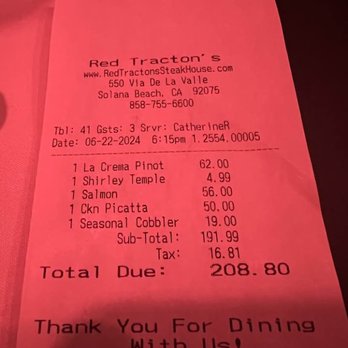 RED TRACTON’S STEAKHOUSE - Updated July 2024 - 348 Photos & 481 Reviews ...