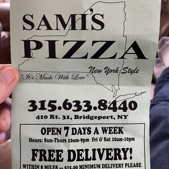 SAMI’S PIZZA - Updated December 2025 - 410 Rt.31, Bridgeport, New York ...