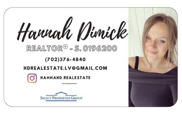 HANNAH DIMICK - MISSION REALTY NV - Updated July 2025 - Contact Agent ...