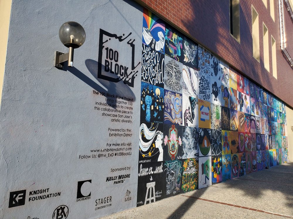 100 BLOCK MURAL - 300 S 1st St, San Jose, California - Public Art - Yelp