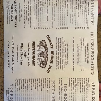 CHOATE BRIDGE PUB & RESTAURANT - Updated November 2024 - 100 Photos ...