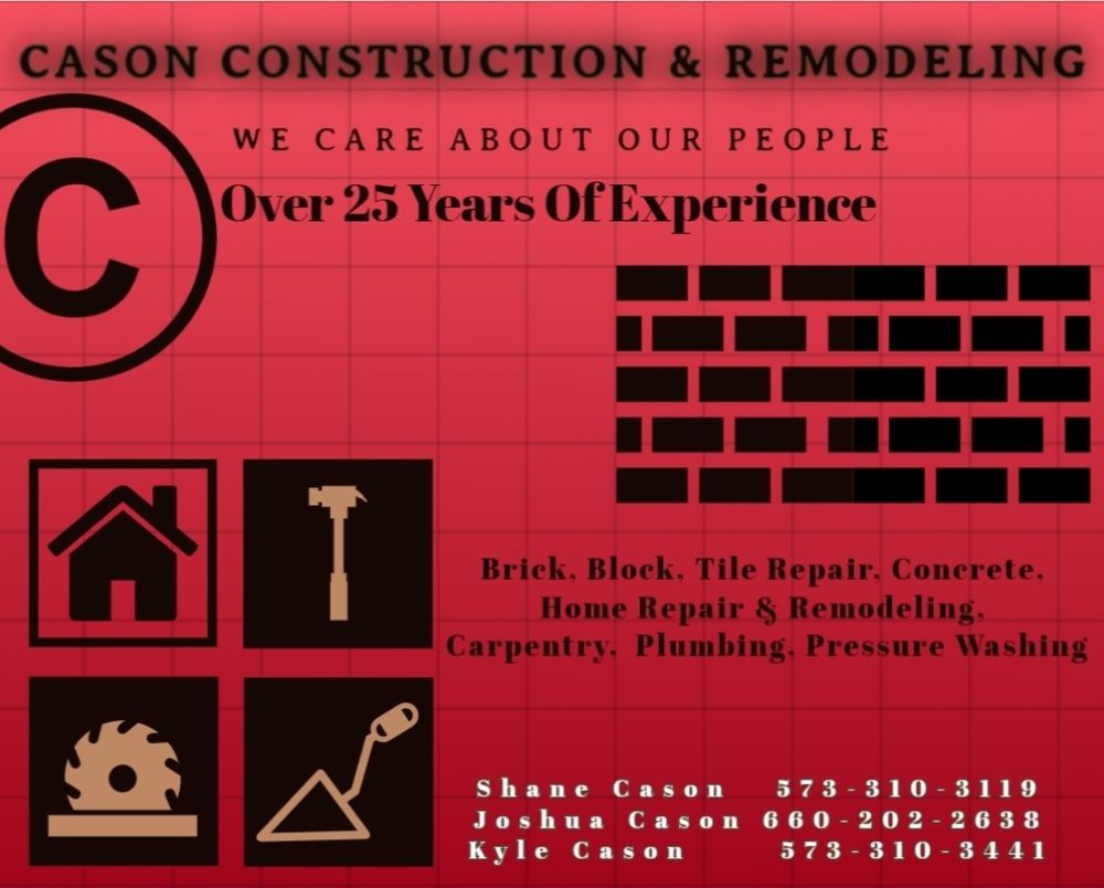 CASON CONSTRUCTION & REMODELING - Updated January 2025 - Jefferson City ...