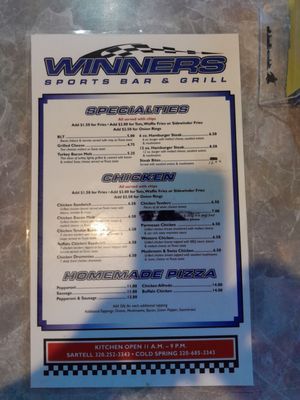 WINNERS SPORTS BAR AND GRILL - Updated January 2026 - 200 Main St, Cold ...