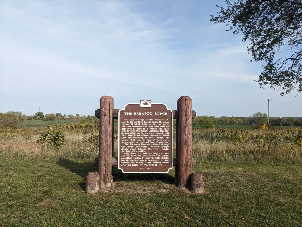 THE BARABOO RANGE HISTORICAL MARKER - S8742 US-12, Prairie du Sac ...
