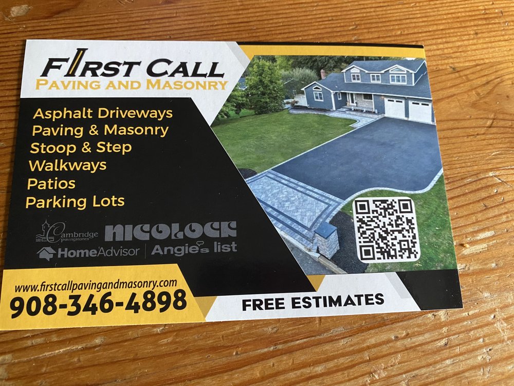 FIRST CALL PAVING & MASONRY - Updated October 2025 - Request a Quote ...