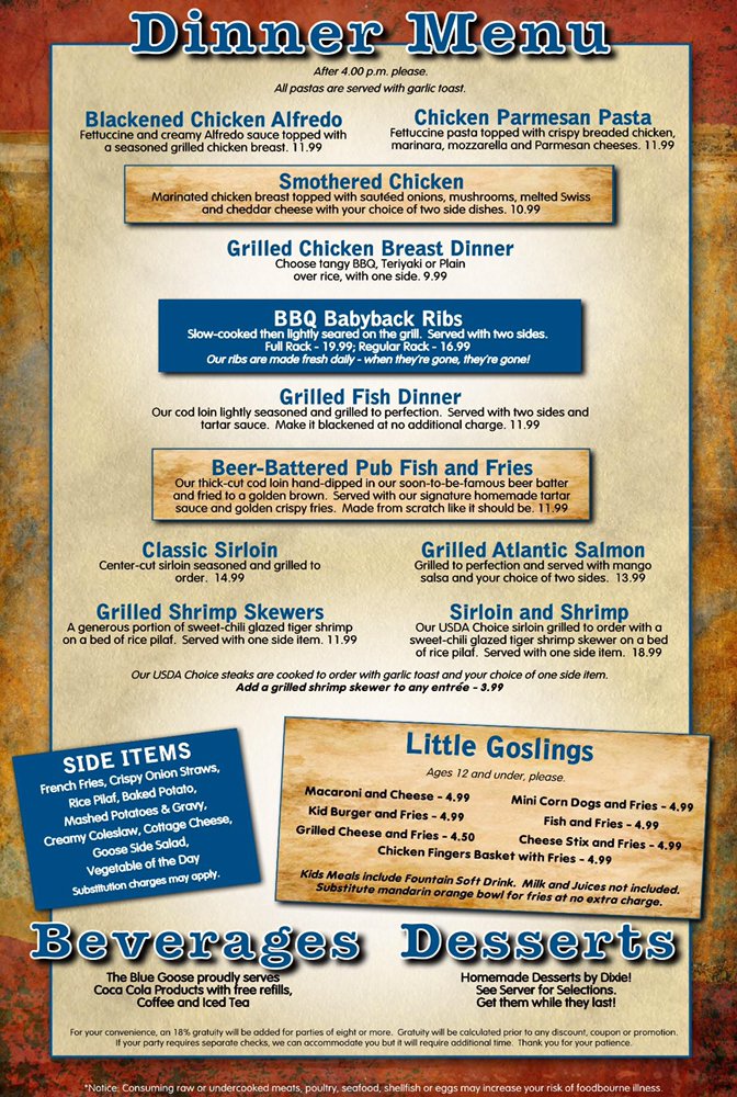 THE BLUE GOOSE SPORTS CAFÉ - Updated December 2024 - 156 Photos & 124 ...