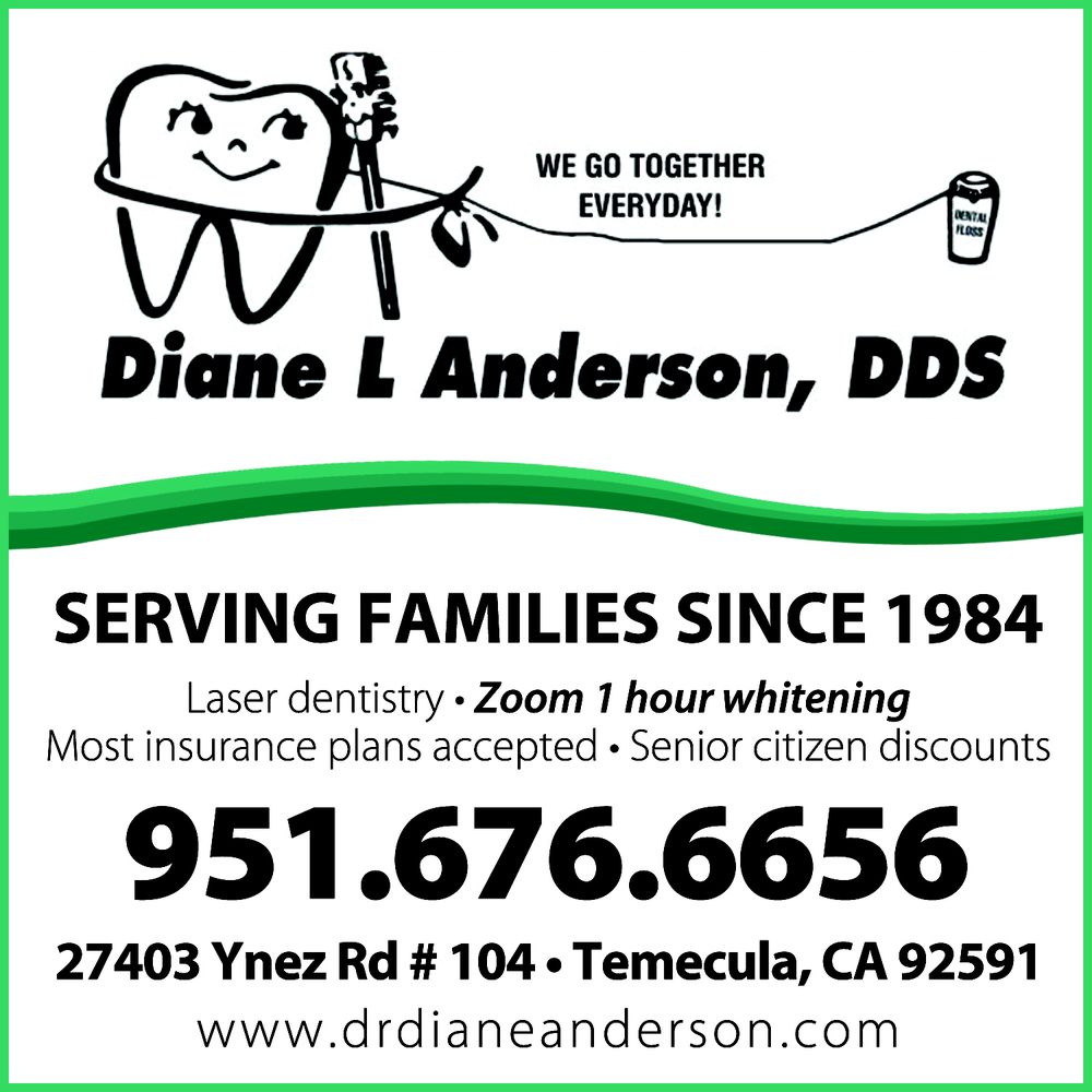 DIANE L ANDERSON, DDS - Updated June 2025 - 27403 Ynez Rd, Temecula ...
