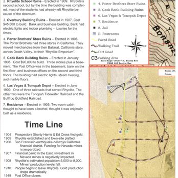 Rhyolite Ghost Town Map