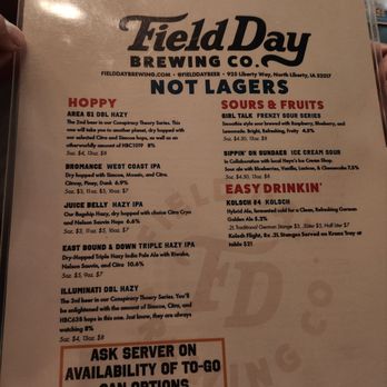 FIELD DAY BREWING - Updated November 2025 - 128 Photos - 49 Reviews ...