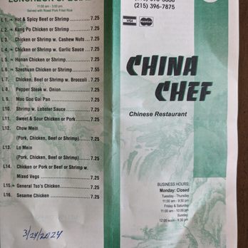 CHINA CHEF - Updated December 2025 - 20 Photos & 49 Reviews - 1069 2nd ...