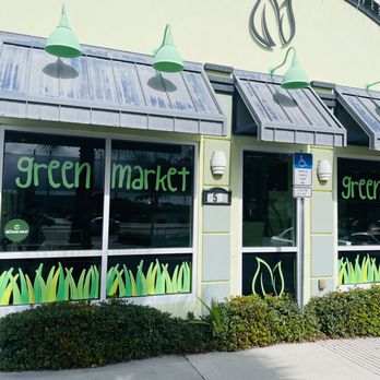 Green market cafe store