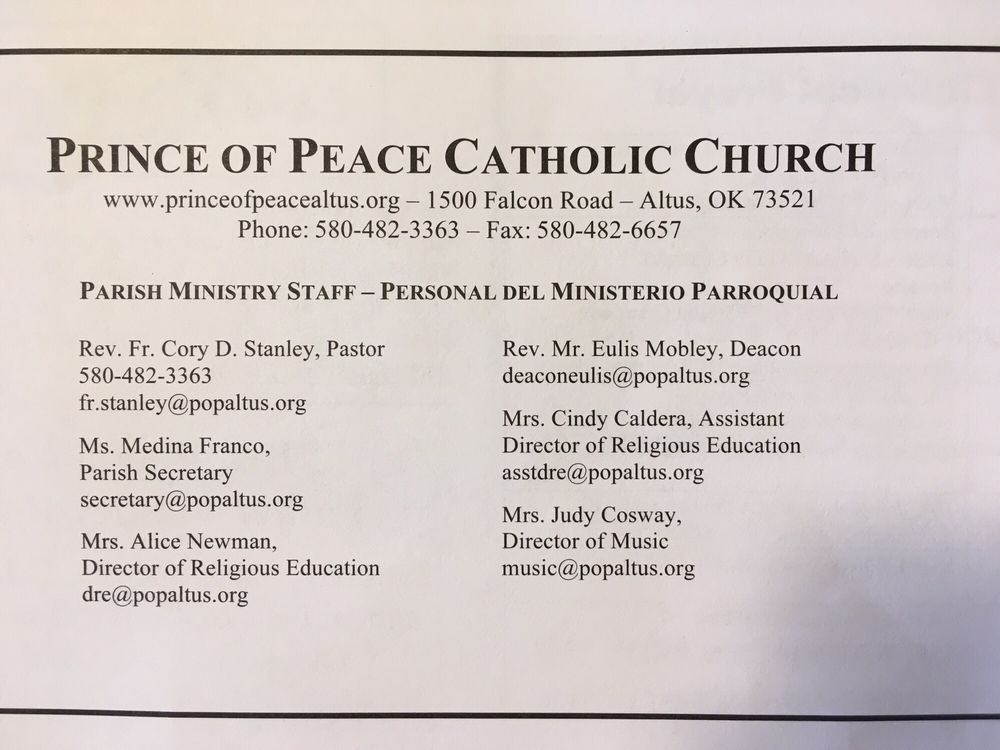 PRINCE OF PEACE CATHOLIC CHURCH - Updated May 2024 - 1500 Falcon Rd ...