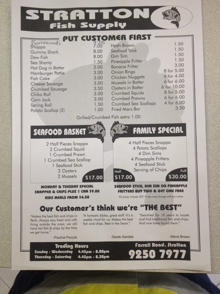 STRATTON FISH SUPPLY - Updated October 2025 - 7 O'connor Rd, Stratton ...