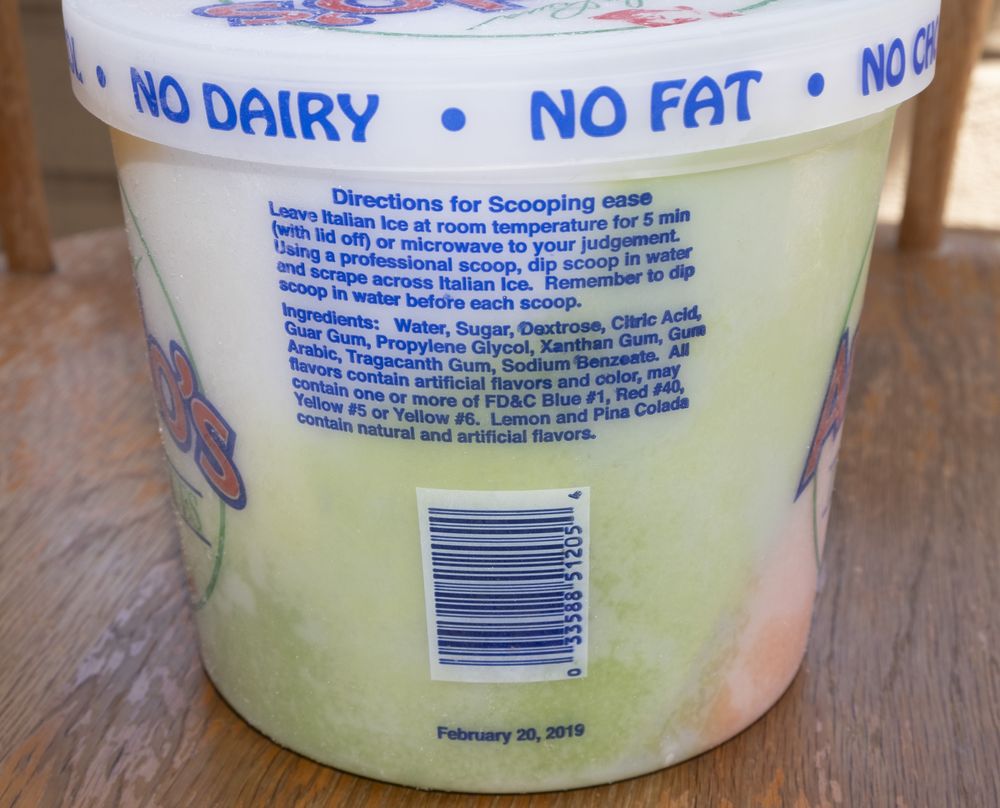 Citrus Rainbow Italian ice - Yelp