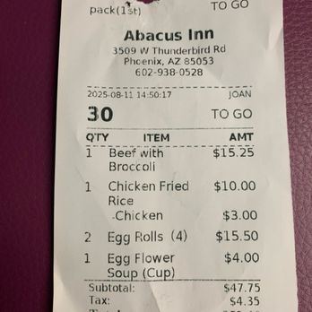 ABACUS INN CHINESE RESTAURANT - Updated December 2025 - 175 Photos ...