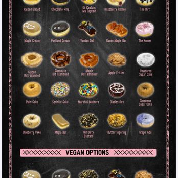 Voodoo donuts menu store