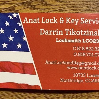 ANAT LOCK & KEY - Updated November 2025 - 35 Reviews - 18733 Lassen St ...