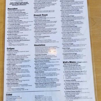 Sammys menu store