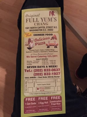 FULL YUM CARRY OUT - 24 Reviews - 1501 N Capitol St NE, Washington ...