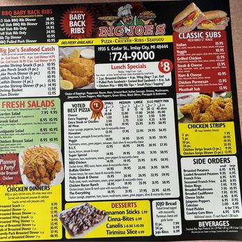 BIG JOE’S PIZZA CHICKEN RIBS SEAFOOD - Updated October 2025 - 33 ...