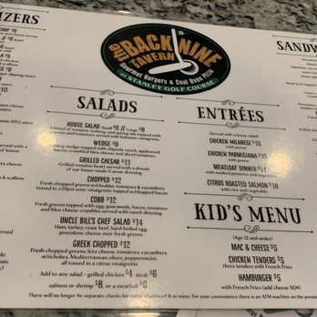 THE BACK NINE TAVERN - Updated November 2025 - 102 Photos & 36 Reviews ...