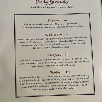 ALTU’S ETHIOPIAN CUISINE - Updated October 2025 - 141 Photos & 182 ...