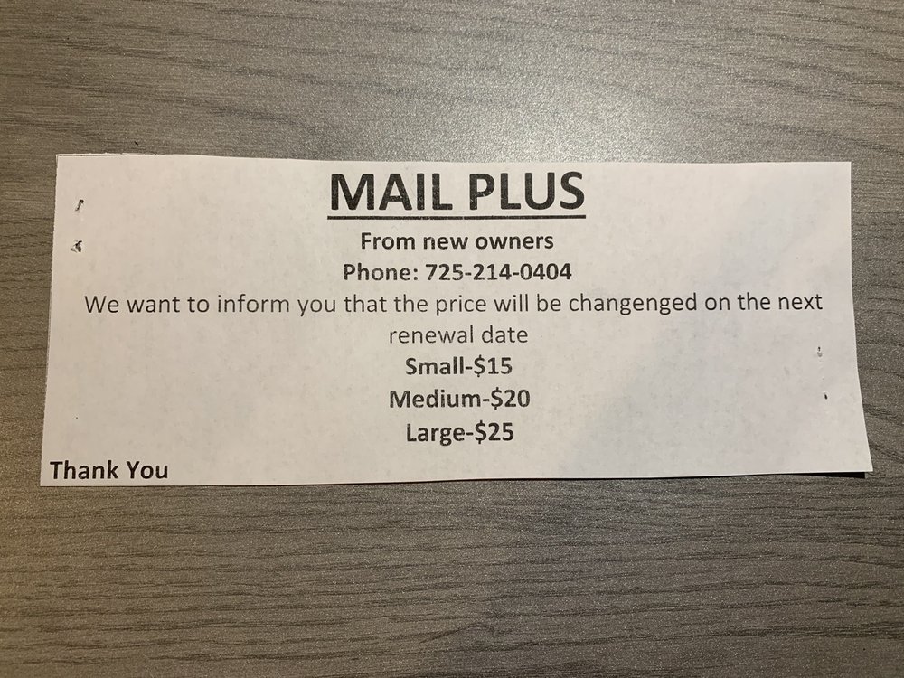 MAIL PLUS - Updated February 2025 - 55 Reviews - 3635 S Fort Apache Rd ...