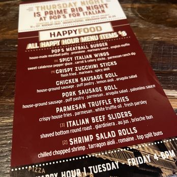 POP’S FOR ITALIAN - Updated August 2024 - 1008 Photos & 883 Reviews ...