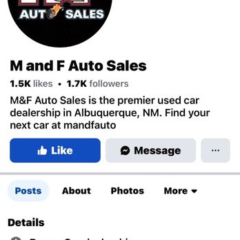 M & F AUTO SALES - Updated December 2025 - 37 Photos & 50 Reviews ...