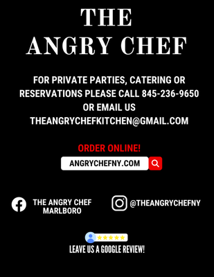 THE ANGRY CHEF - Updated July 2024 - 10 Reviews - 1191 Rte 9W, Marlboro ...
