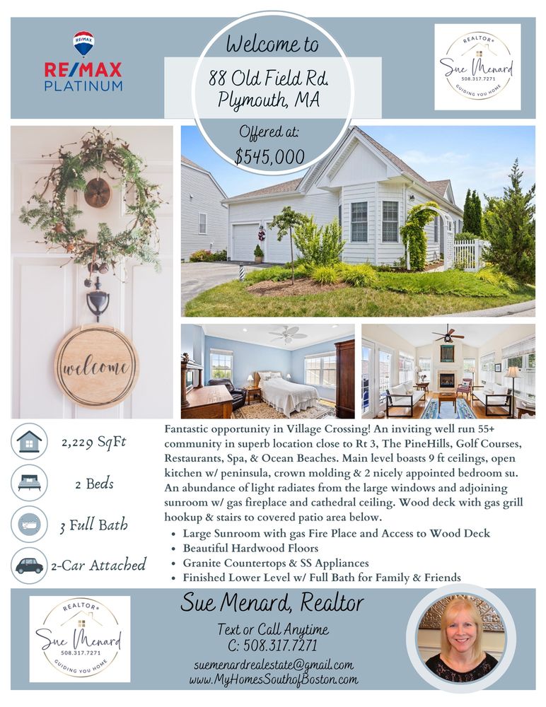 SUE MENARD - RE/MAX PLATINUM - Updated April 2026 - Contact Agent - 25 ...