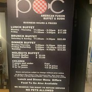 POC AMERICAN FUSION BUFFET & SUSHI - 960 Photos & 988 Reviews - 2121 ...