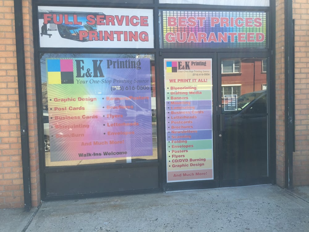 E & K PRINTING - Updated June 2026 - 501 Meacham Ave, Elmont, New York ...