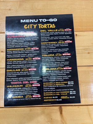 CITY TORTAS - Updated August 2025 - 1175 E Alton Gloor Blvd ...