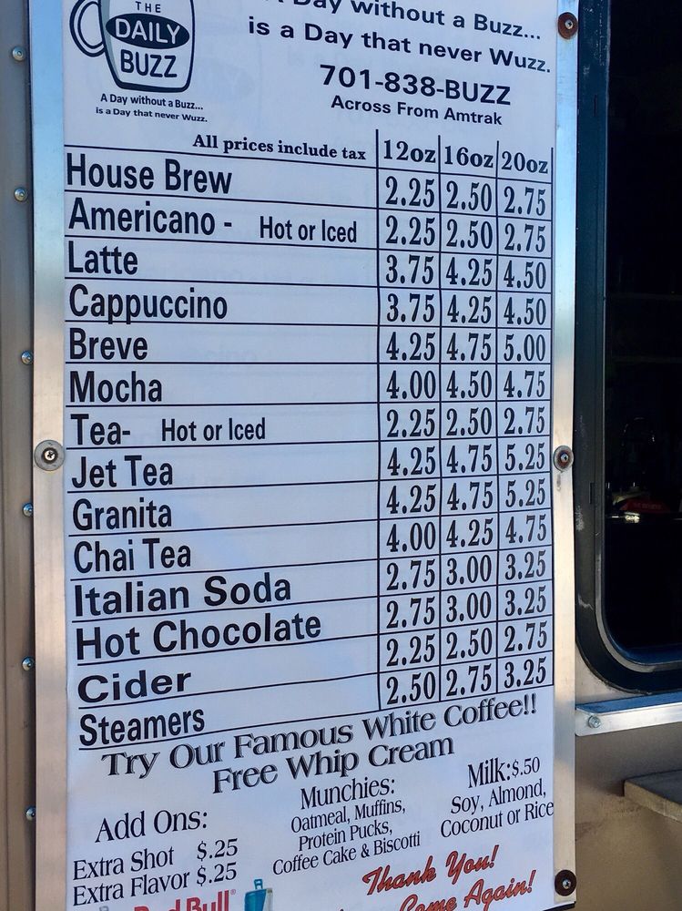 THE DAILY BUZZ - Updated October 2025 - 405 1st Ave SW, Minot, North ...