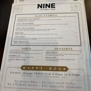 NINE KITCHEN AND BAR - Updated December 2025 - 107 Photos & 32 Reviews ...