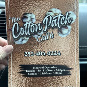 COTTON PATCH CAFE - Updated December 2025 - 232 Ocean Hwy S, Hertford, North Carolina - Burgers ...