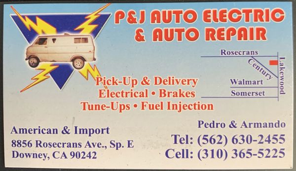 P & J AUTO ELECTRIC - Updated October 2025 - 8856 Rosecrans Ave ...