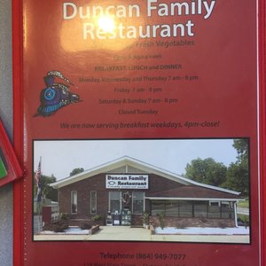 DUNCAN FAMILY RESTAURANT - 20 Photos & 33 Reviews - 159 W Main St ...