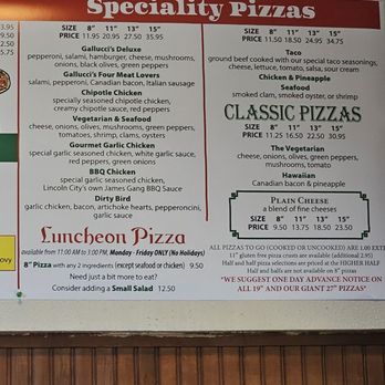 GALLUCCI’S PIZZERIA - Updated July 2024 - 196 Photos & 521 Reviews ...