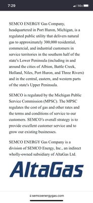 SEMCO ENERGY GAS COMPANY - Updated July 2025 - 1411 3rd St, Port Huron ...