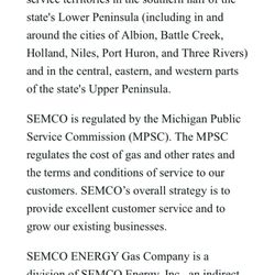 SEMCO ENERGY GAS COMPANY - 1411 3rd St, Port Huron, Michigan - Natural ...