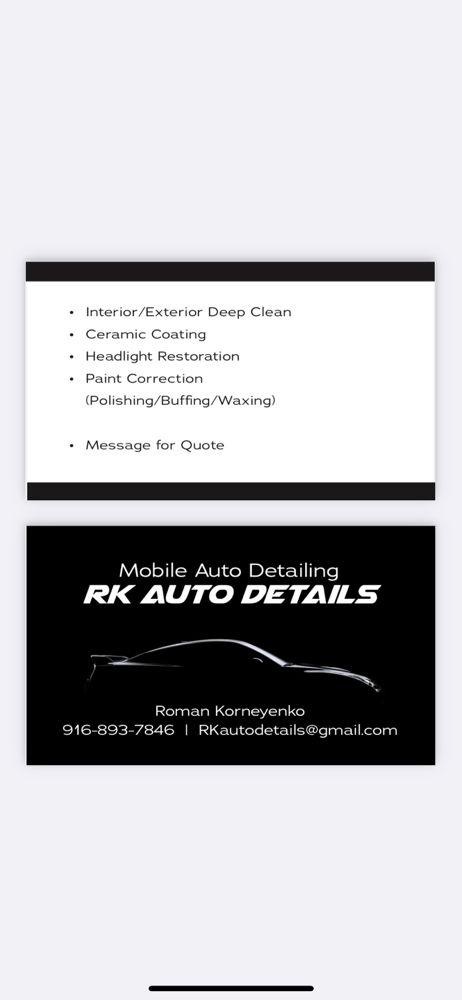 RK AUTO DETAILS - Request a Quote - North Highlands, California - Auto ...