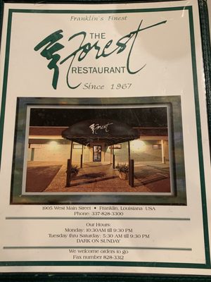 FOREST RESTAURANT - 54 Photos & 34 Reviews - 1909 Main St, Franklin, LA ...
