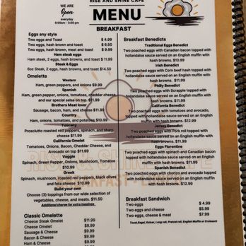 RISE & SHINE CAFE - Updated August 2025 - 28 Photos & 21 Reviews - 2228 ...