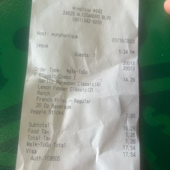 WINGSTOP - 184 Photos & 608 Reviews - 24825 Alessandro Blvd, Moreno ...
