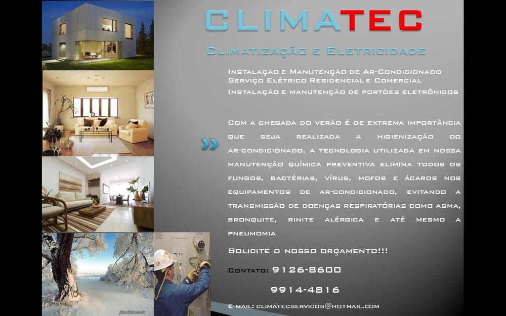 CLIMATEC CLIMATIZAÇÃO & ELETRICIDADE - Rua José Fraron 350, Pato Branco ...