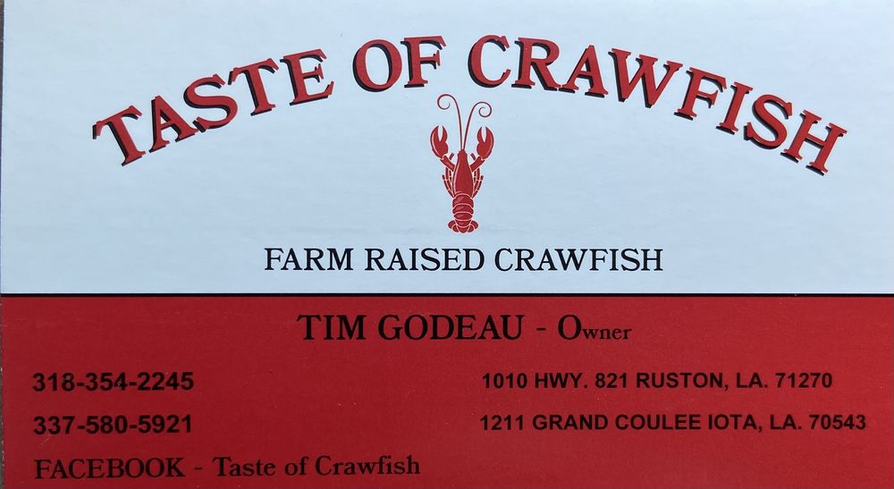 TASTE OF CRAWFISH - 1010 Hwy 821, Ruston, Louisiana - Seafood Markets ...