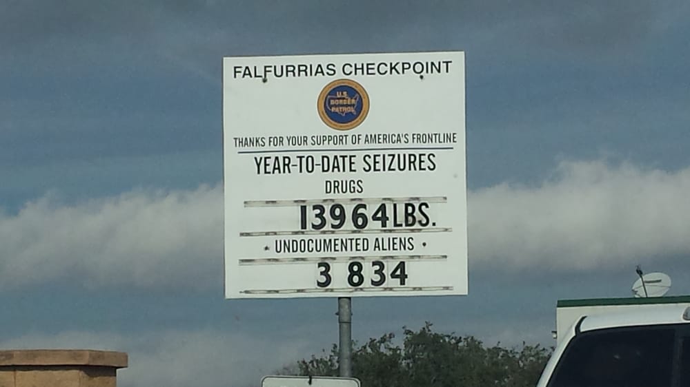 US BORDER PATROL CHECKPOINT - Updated October 2025 - Falfurrias, Texas ...