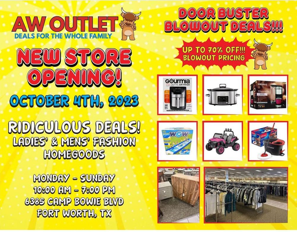 AW OUTLET - Updated October 2025 - 19 Photos - 6260 Hulen Bend Blvd ...